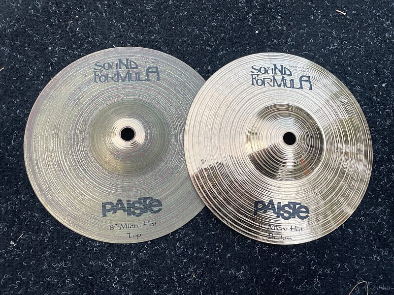 RARE Discontinued Paiste 8” MICRO HATS Hihats Sound Formula | Reverb