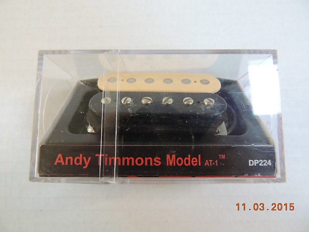 DiMarzio Andy Timmons AT-1 DP224 Bridge Humbucker Zebra | Reverb