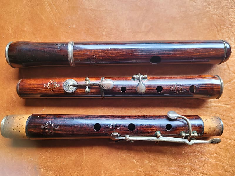 Vintage Clair Godfroy French Flute Late 1800s - Cocus Wood | Reverb