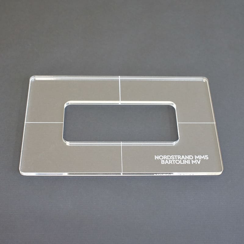 Bass Pickup Routing Template - Bartolini MV - 5 String (MM | Reverb