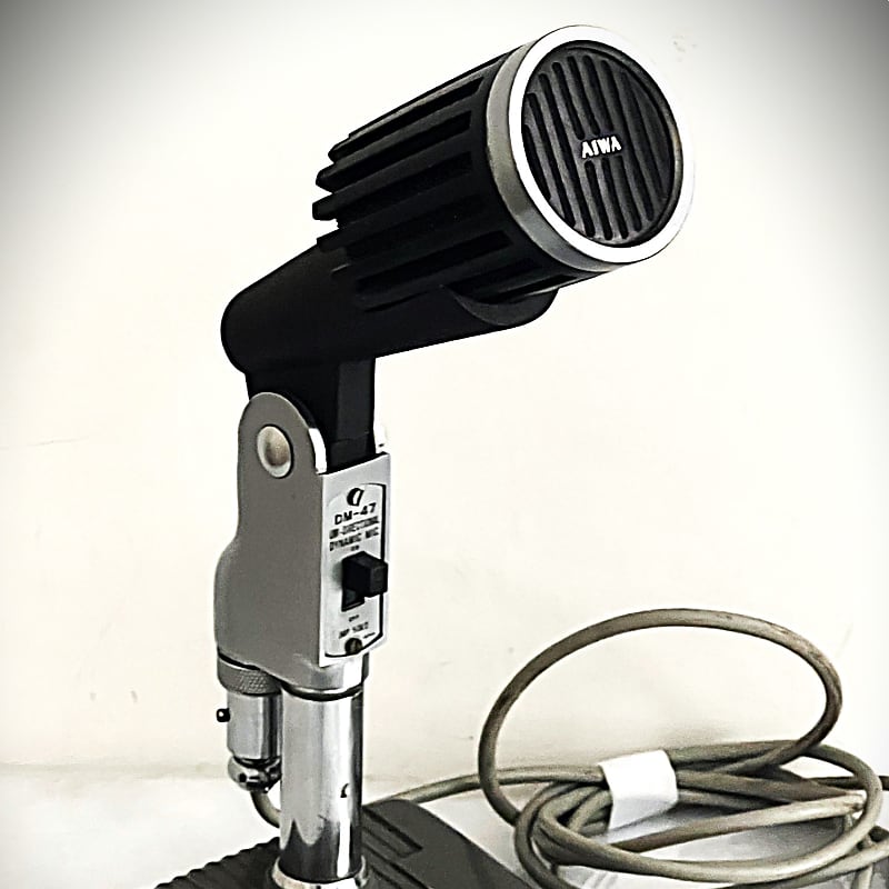 Vintage 1960's AIWA DM-47 Dynamic Microphone, all original, | Reverb