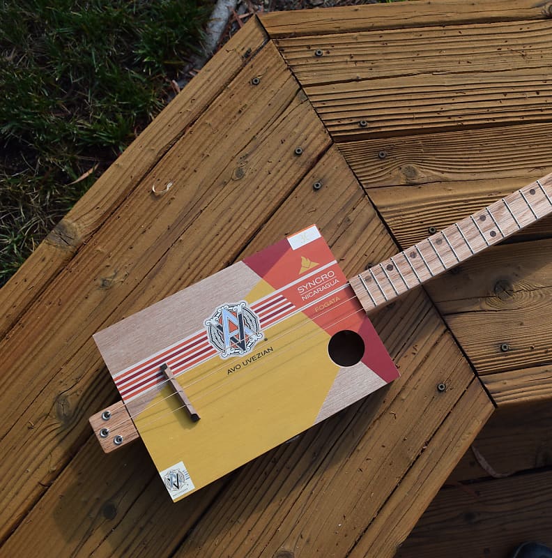 Cigar box guitar, 3-string guitar, cbg | Reverb