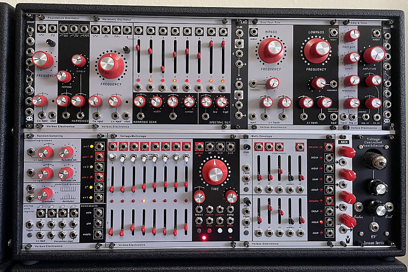 Verbos Electronics Modular System 2020 - Gray and Red and | Reverb