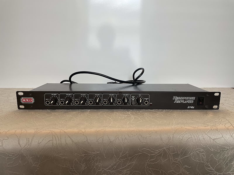 Rolls RA62 6-Channel Headphone Amplifier 1U 1990's - Black | Reverb