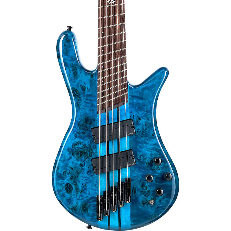 Spector NS Dimension 5 Electric Bass in Black & Blue | Reverb