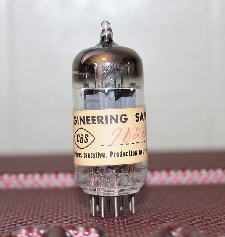 CBS 7025 HYTRON 12AX7 ECC83 PRE PRODUCTION LONG PLATE D GETR | Reverb