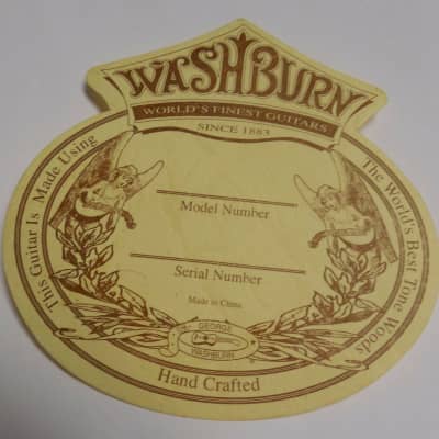 New Genuine Washburn Worlds Finest USA Shop Sound Hole Model | Reverb