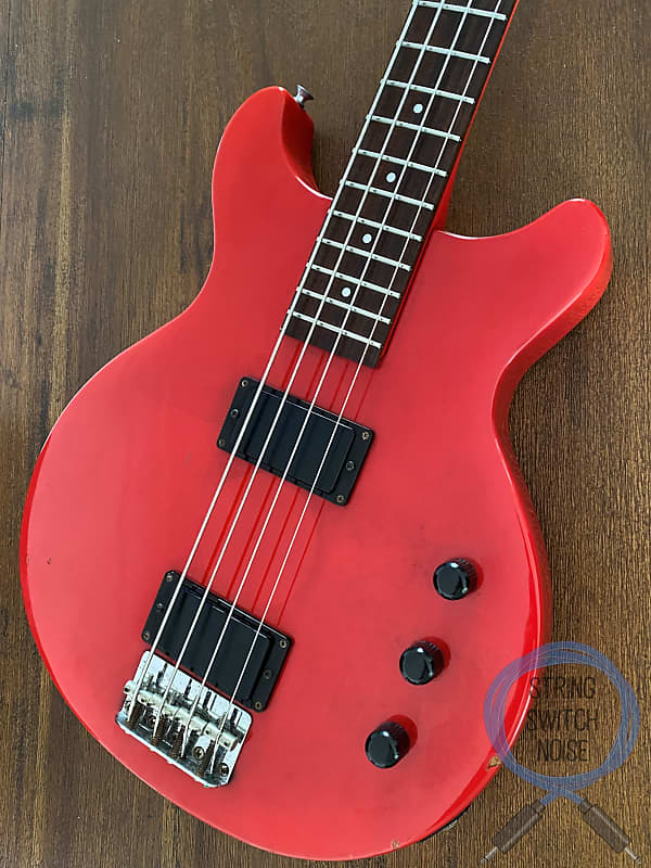 Greco TV Bass Guitar, Red, Made In Japan, 1987, TVB-45 | Reverb