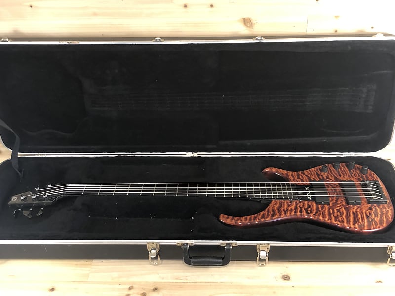 Modulus Quantum 5 Q5 Bass Guitar 2007 5A Flame Maple Top | Reverb