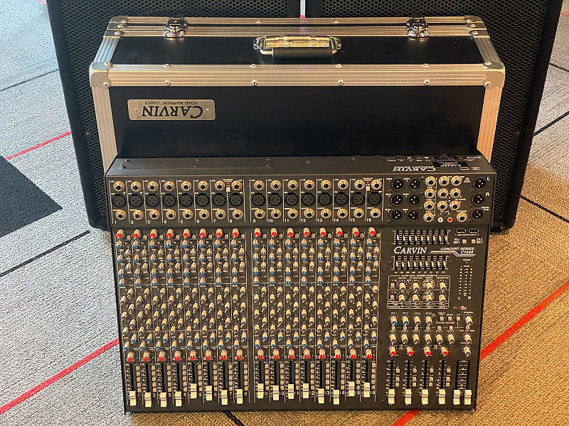 CARVIN C1648 CONCERT SERIES 16 CH 4-BUS 2000W POWERED MIXER | Reverb