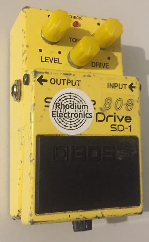 Boss SD-1 Super Overdrive mod DS808 w/ two-stacked RC4558P IC | Reverb