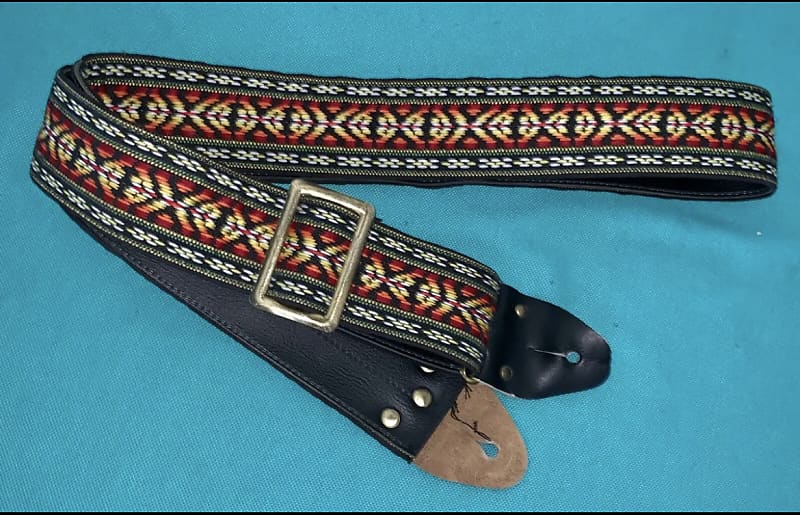 Vtg Matador Very Cool Pattern ACE Style Woven Guitar Strap | Reverb