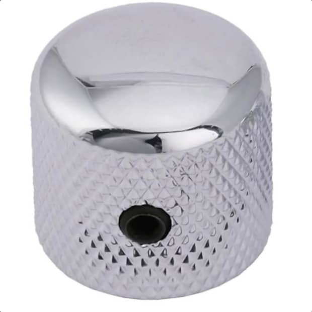 WD Chrome Metal Dome knob for Guitar & Bass (1/4" Shaft) | Reverb