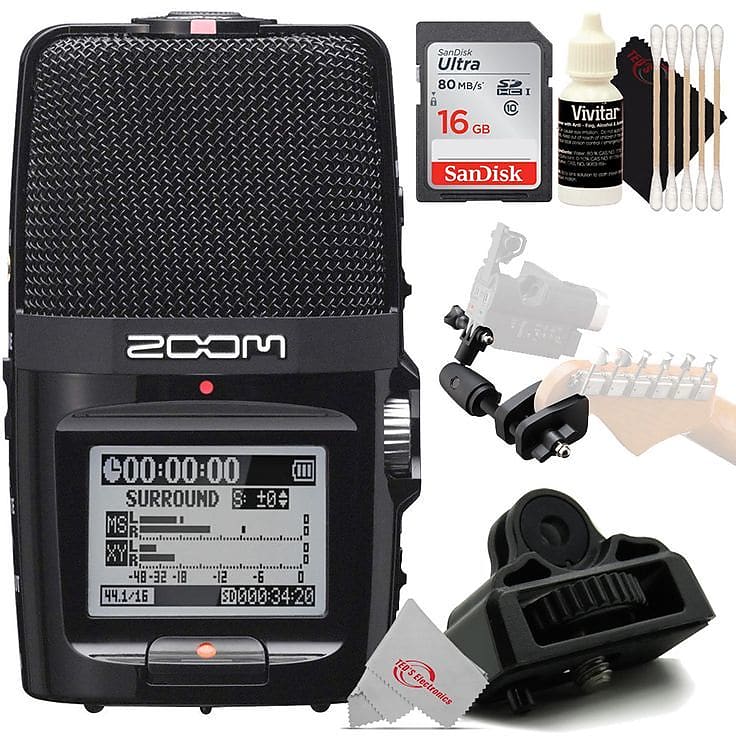 Zoom H2n ext 2-Input / 4 Track Handy Digital Audio Stereo | Reverb