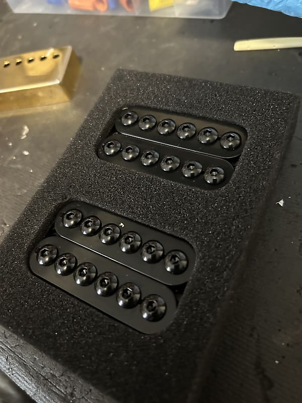 Unkown Humbucker invader style pickup set 2024 - Black | Reverb