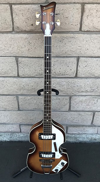 Hofner style Maxitone Violin Bass w/ Case | Reverb