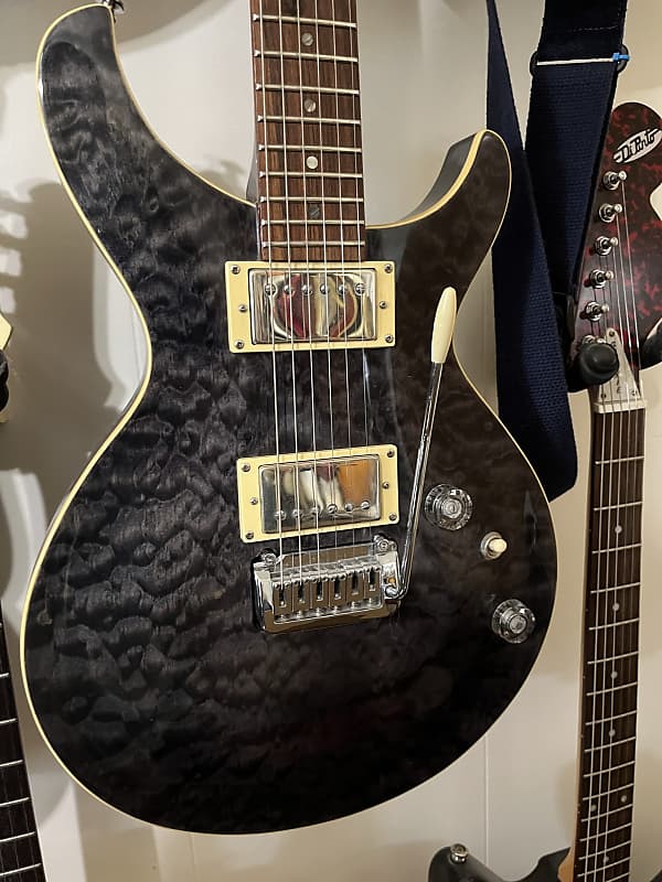 Dean Icon w/Trem Bridge 2000s trans charcoal quilt | Reverb