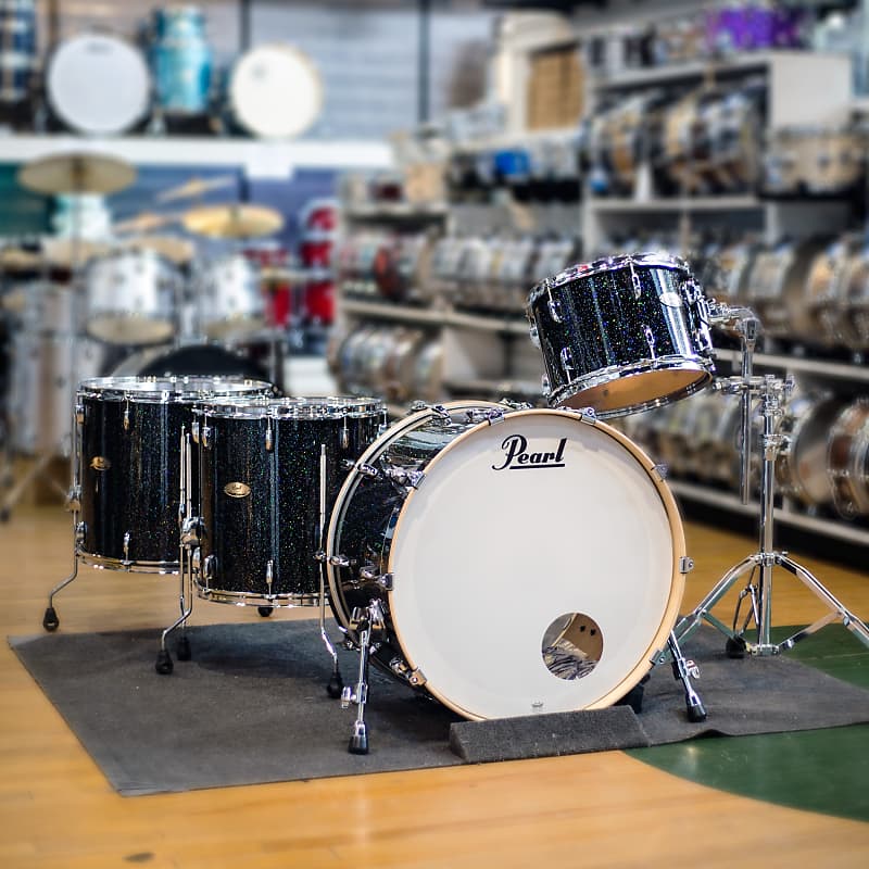 Pearl STS944XPC316 Session Studio Classic Shell Pack - Black | Reverb