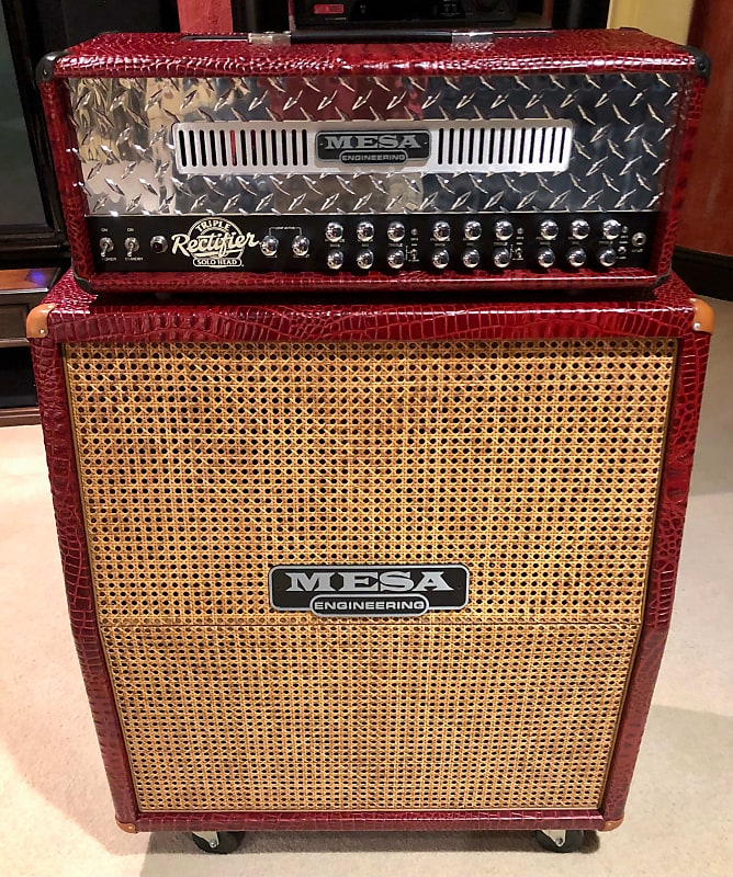 Mesa Boogie Triple Rectifier Half Stack 2003 Red Crocodile | Reverb