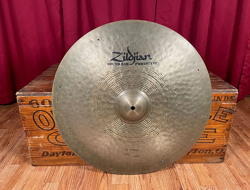 22" Zildjian Sound Lab Prototype Hi Bell Thin High Ride | Reverb