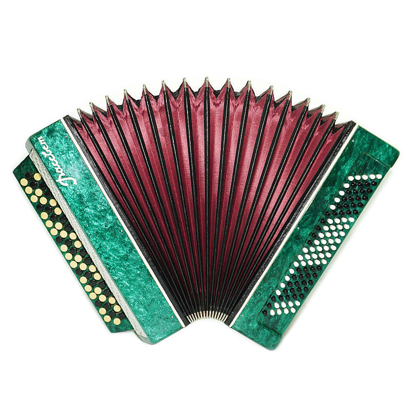 Russian Bayan Chromatic Button Accordion Rassvet 100 Bass Reverb