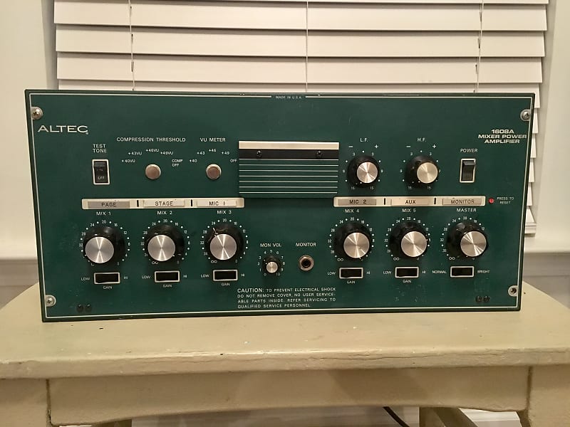 Altec 1608A 60's-70's Mixer Power Amp Preamplifier | Reverb