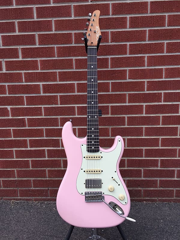 Schecter USA CUSTOM SHOP Traditional Wembley HSS Coral Pink | Reverb