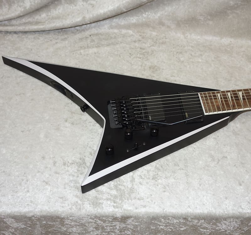 Jackson X Series Rhoads RRX24-MG7 gray with black bevels mint | Reverb