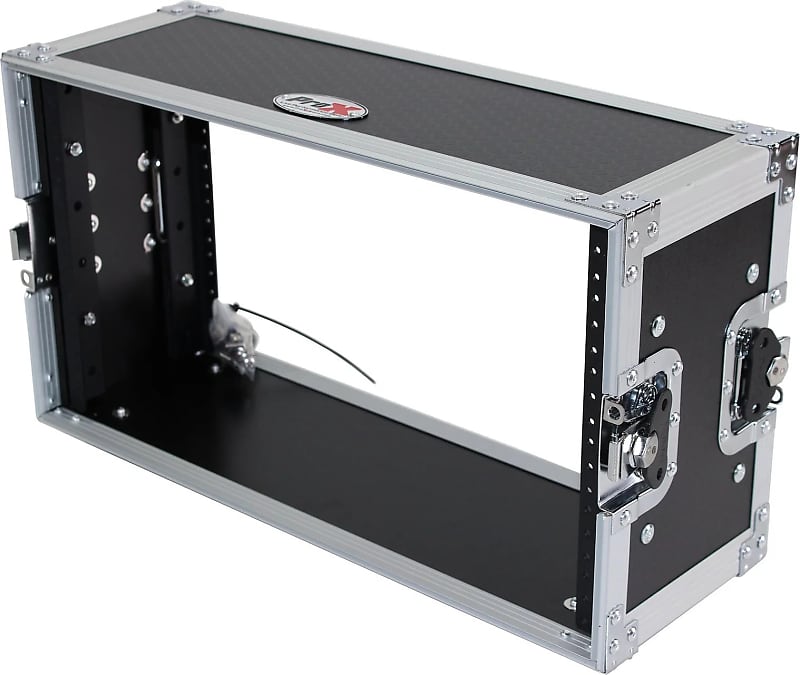 6U Deluxe Effects Rack 7 In Deep Rail to Rail | W-Handles | Reverb