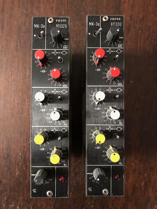 Matched Pair of BFE/Filtek MK3A EQ's w/Tuchel Connectors | Reverb