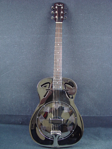 Fender FR48 All-Metal Resonator Acoustic Guitar W/Hardshell | Reverb