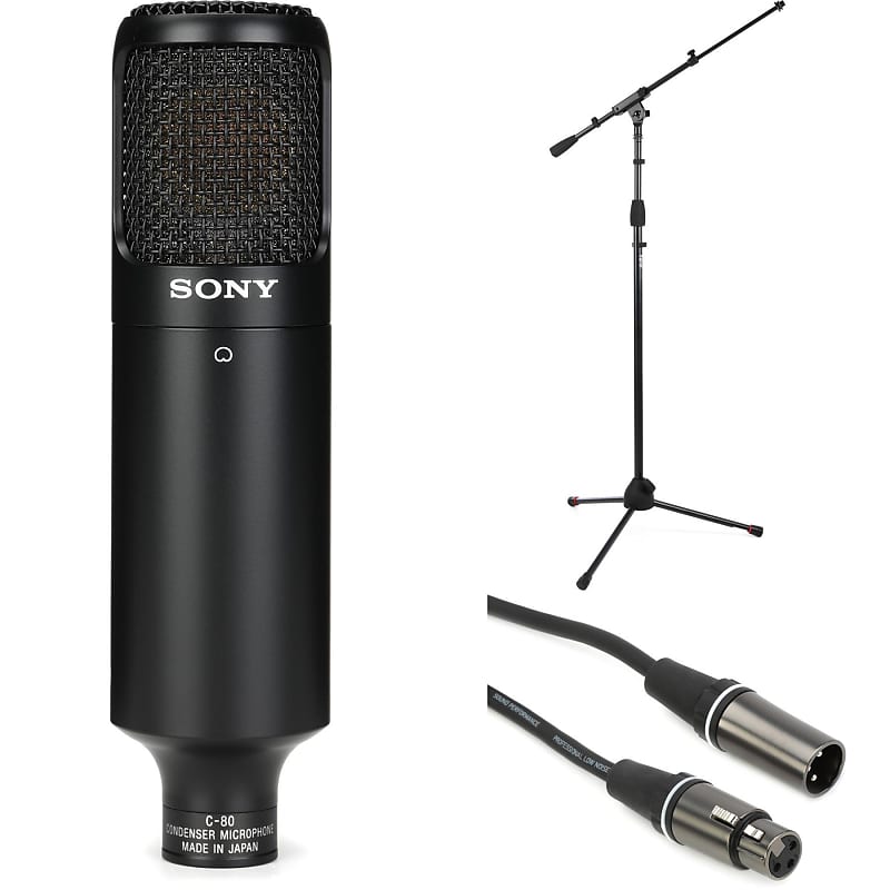 Sony C-80 Condenser Microphone with Stand and Cable | Reverb