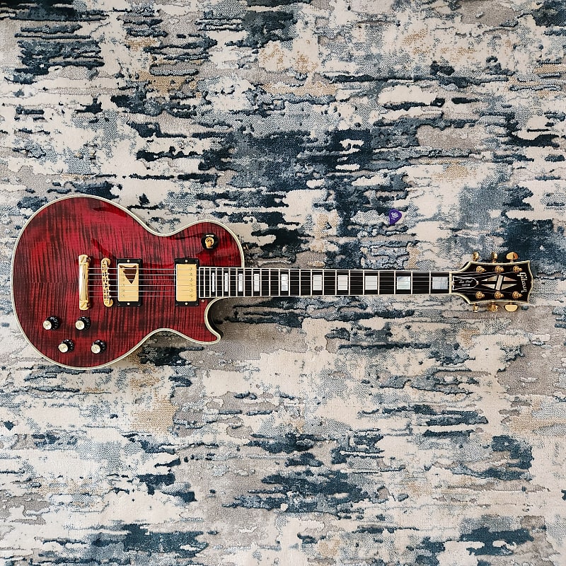 Gorgeous Tone & Finish Wine Red Flame Maple Les Paul Custom | Reverb