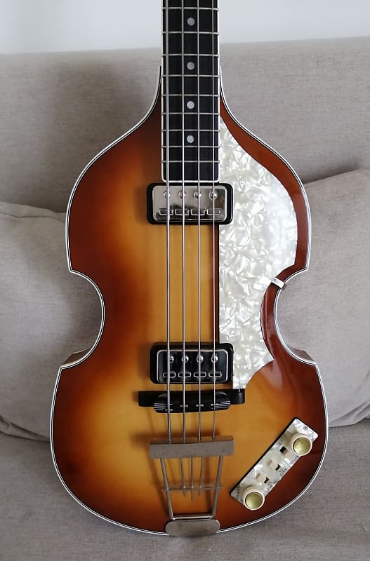 Hofner Violin Bass H500/1-64-0 Beatle Bass 2017 - Honey Burst | Reverb