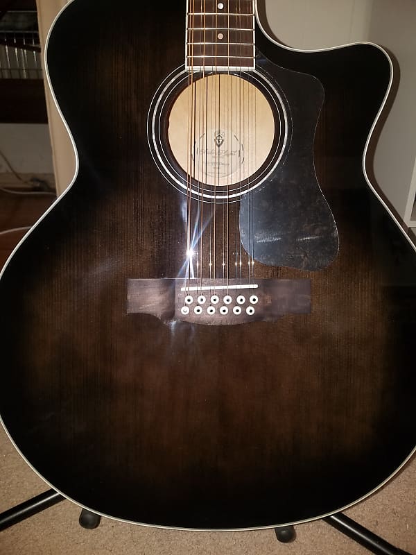 Guild F-2512CE Deluxe Jumbo Cutaway Acoustic Electric | Reverb