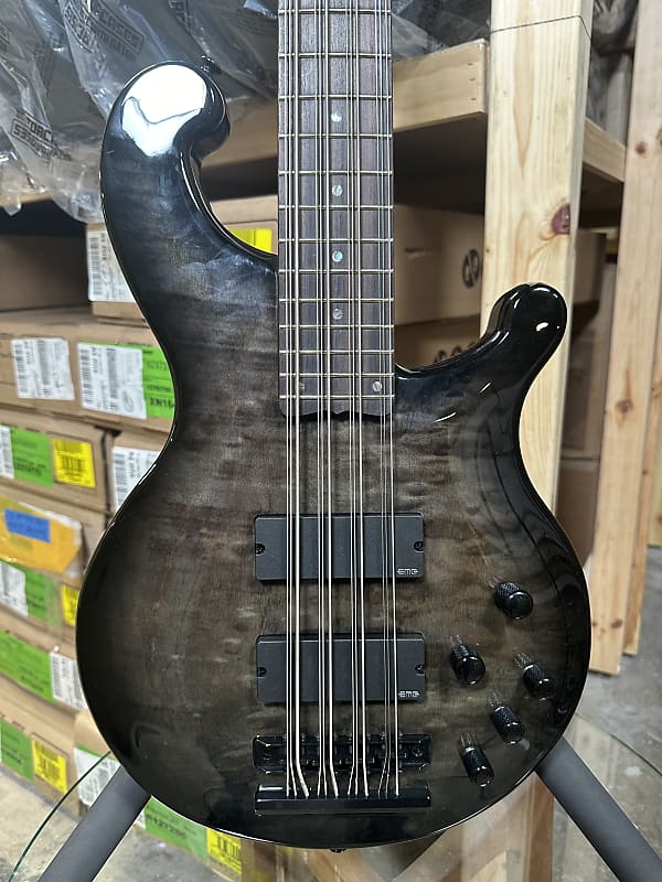 Dean Rhapsody 12-String Bass - Transparent Black #10146 | Reverb