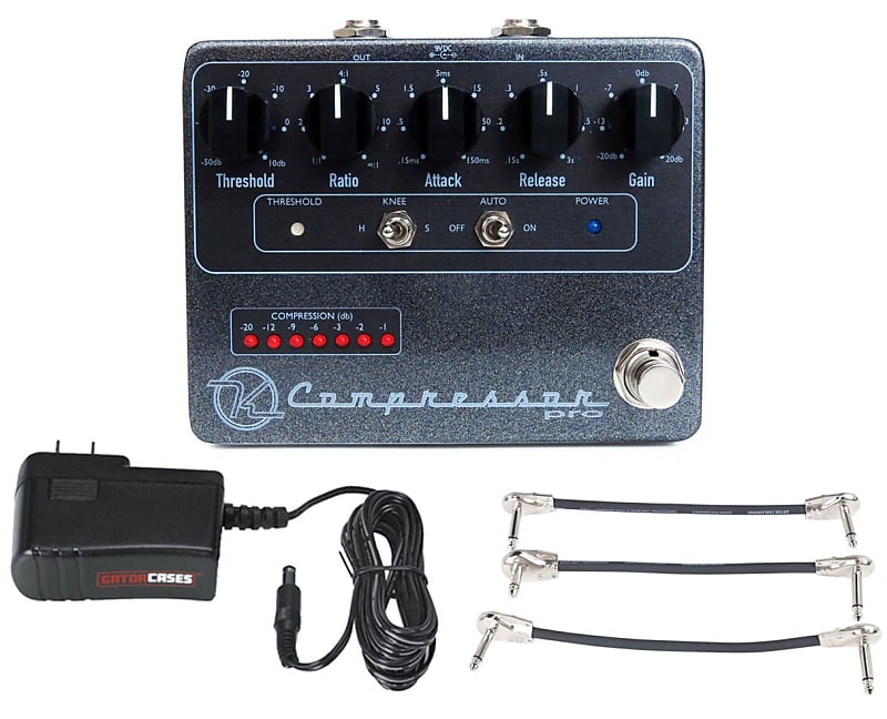 Keeley Compressor Pro Pedal + Gator 9V Power Combo & 3 Patch | Reverb