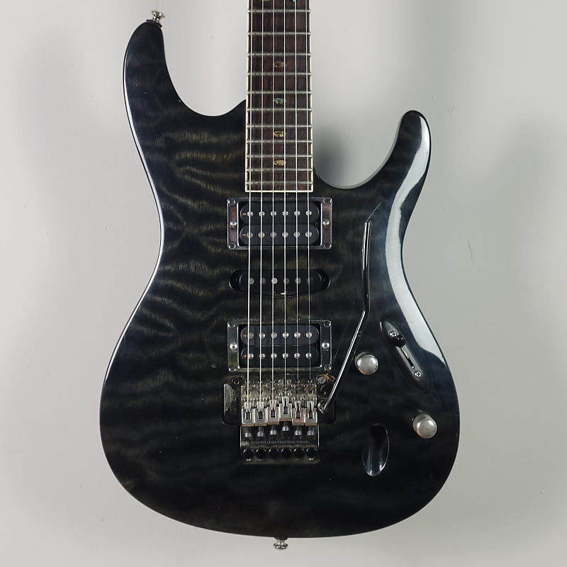 2000 Ibanez S 470 QS - Transparent Black | Reverb
