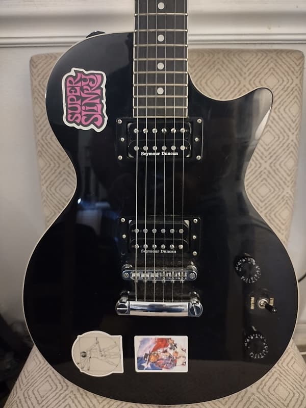 GUITAR LP DL-124 2022 - BLACK W/ HOT RODDED HUMBUCKER SEYMOUR | Reverb