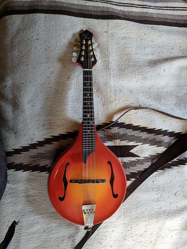Rigel A+ Delux Mandolin Lefty Amber | Reverb