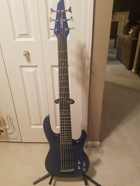 Carvin LB76 Blue Six String Bass | Reverb