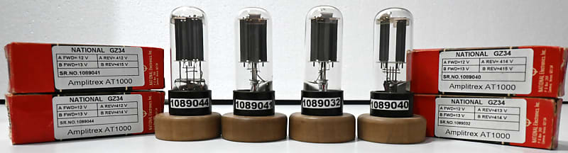 GZ34 5AR4 National Electronics Made in Holland Amplitrex | Reverb UK