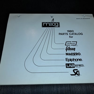 Moog Parts catalogue 1980 | Reverb