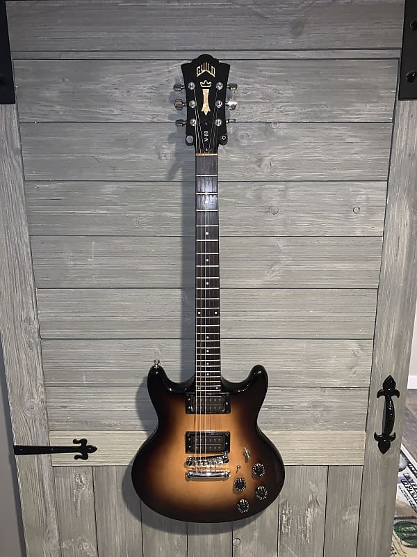 Guild Vintage M-80 Electric Guitar 70s Sunburst Original HSC | Reverb