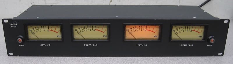 Logitek 4VUB Rackmount Analog VU Meter w/ Phase Check | Reverb