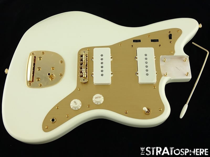 LOADED Fender Squier 40th Anniversary Jazzmaster Gold BODY, | Reverb