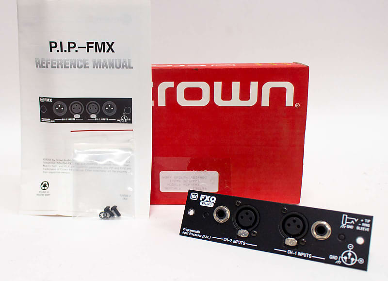 Crown FXQ PIP Programmable Input Processor 2 Card for | Reverb