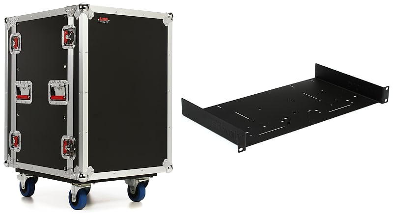 Gator G-TOUR 16U CAST ATA Wood Rack Case with Casters Bundle | Reverb