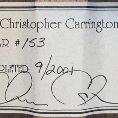 2001 Christopher Carrington | Reverb