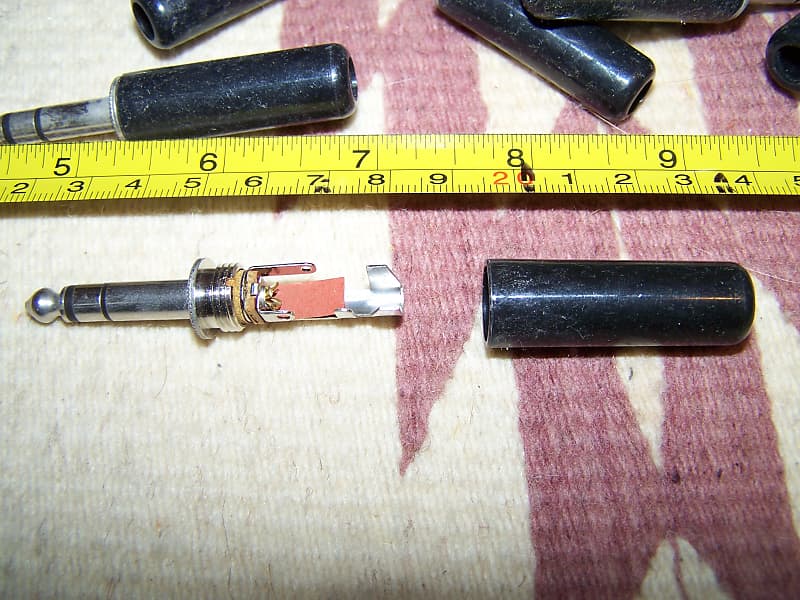 Lot of 65, Radio Shack, 1/4 inch Stereo Audio Plugs, 1980s?, | Reverb